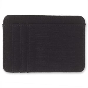 KAVU Fairbanks Double Sided Slim Cotton Canvas Wallet - Black