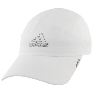 adidas women's superlite trainer sport performance relaxed adjustable cap, white/black, one size