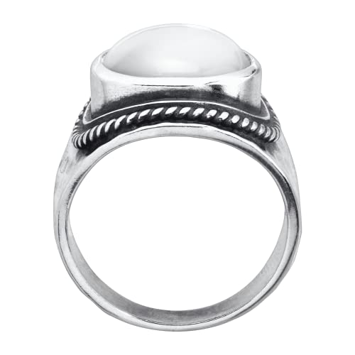 Silpada 'Pearlized' Natural Mother-of-Pearl Ring in Sterling Silver, Size 7