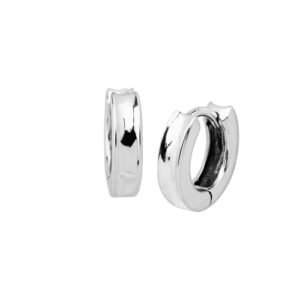 silpada 'soleil concave' huggie hoop earrings in sterling silver