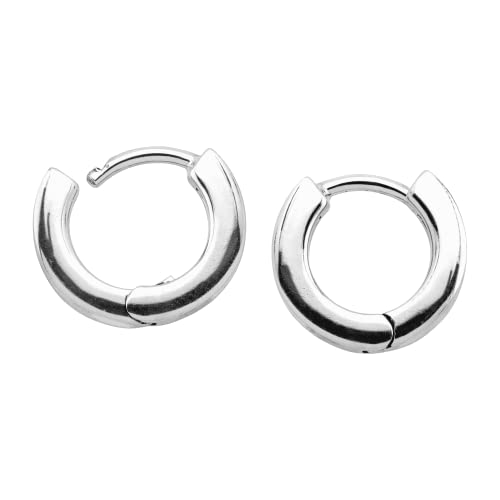 Silpada 'Soleil Concave' Huggie Hoop Earrings in Sterling Silver