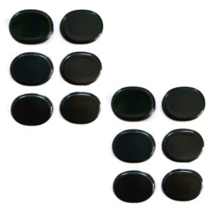 12 pieces drum dampeners drum damper gel pads drum mute silicone drum silencers for for drums tone control cymbals (black)