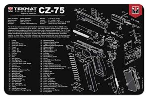 tekmat cz-75 gun cleaning mat, black, one size (tek-r17-cz75)