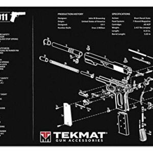 TekMat 1911 Gun Cleaning Mat, Black, One Size