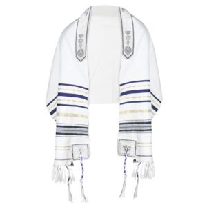 HalleluYAH Messianic Tallit Prayer Shawl 72"x 22" with Bag For Men & Women | Designed in Israel