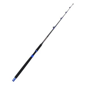 Fiblink 1-Piece Saltwater Offshore Trolling Rod Conventional Boat Rod Roller Fishing Pole(6-Feet, 30-50lb/50-80lb/80-120lb) (50-80-Pound)