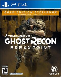 tom clancy's ghost recon breakpoint steelbook gold edition - playstation 4