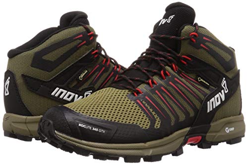 Inov-8 Men's Roclite 345 GTX Hiking-Boots, Brown/Red, 8.5