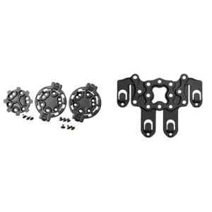 blackhawk serpa quick disconnect kit (2 female/1 male), black and blackhawk, serpa strike platform, black, ambidextrous