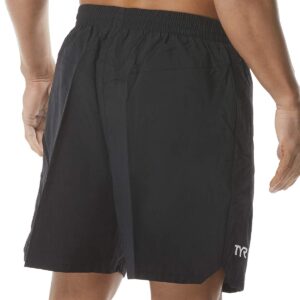 TYR Men's Standard Guard Deck Short, Black, X-Large