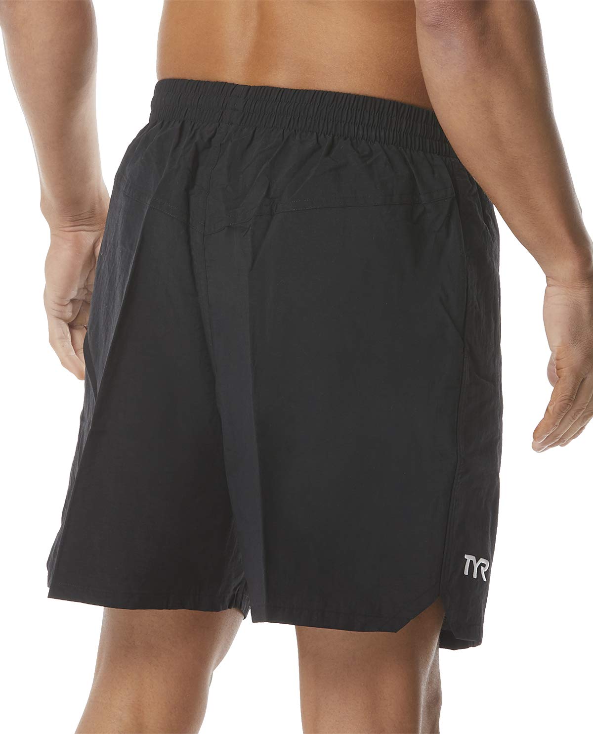 TYR Men's Standard Guard Deck Short, Black, X-Large