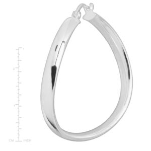 Silpada 'Porto Ferro' Twisted Criss-Cross Hoop Earrings in Sterling Silver, 30 mm