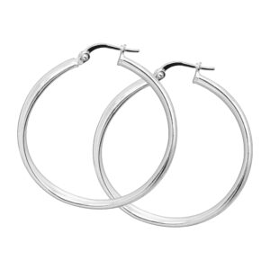 Silpada 'Porto Ferro' Twisted Criss-Cross Hoop Earrings in Sterling Silver, 30 mm