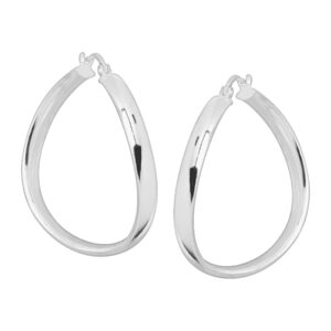 Silpada 'Porto Ferro' Twisted Criss-Cross Hoop Earrings in Sterling Silver, 30 mm