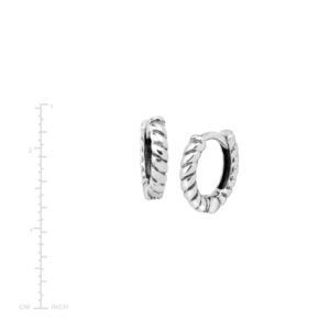 Silpada 'Soleil' Twisted Hoop Earrings in Sterling Silver