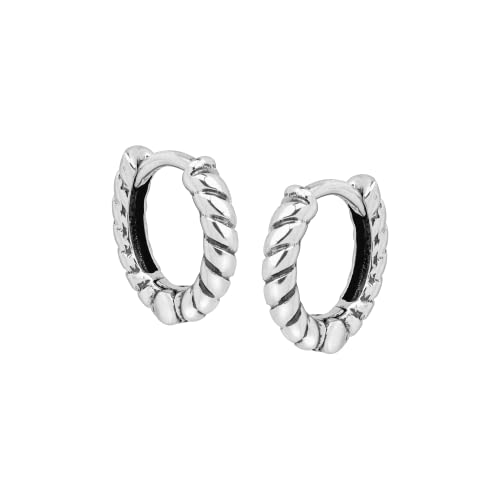 Silpada 'Soleil' Twisted Hoop Earrings in Sterling Silver