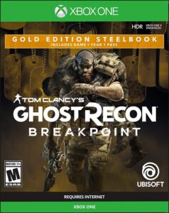 tom clancy's ghost recon breakpoint steelbook gold edition - xbox one