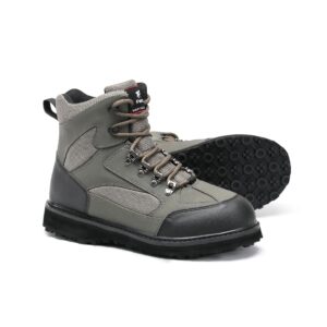 8 fans wading boots for men,anti-slip rubble sole comfortable durable material good for fishing or hunting size13