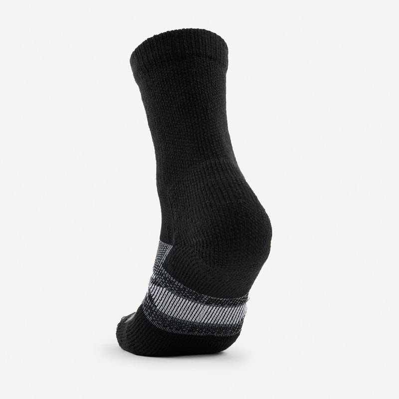 Thorlos Unisex-Adult's WCXU Work Maximum Cushion Crew Sock, Black/Grey 3 Pack(Crew), Medium