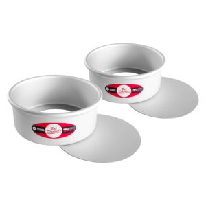 fat daddio's pcc-73pk anodized aluminum round cheesecake pans, 2 piece set, 7 x 3 inch