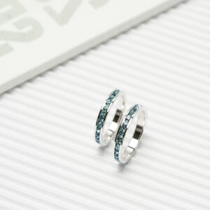 Muses Art Design Birthstone Eternity Band Ring (Channel Set/Full Round), Stackable Fashion Ring with Crystal Birthstone