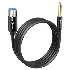 annnwzzd xlr to 1/4, trs to xlr cable, xlr female to 1/4 for guitar, mixer, speaker, playing live 3ft/1m