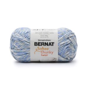 bernat softee chunky twist sb yarn, coastal blue