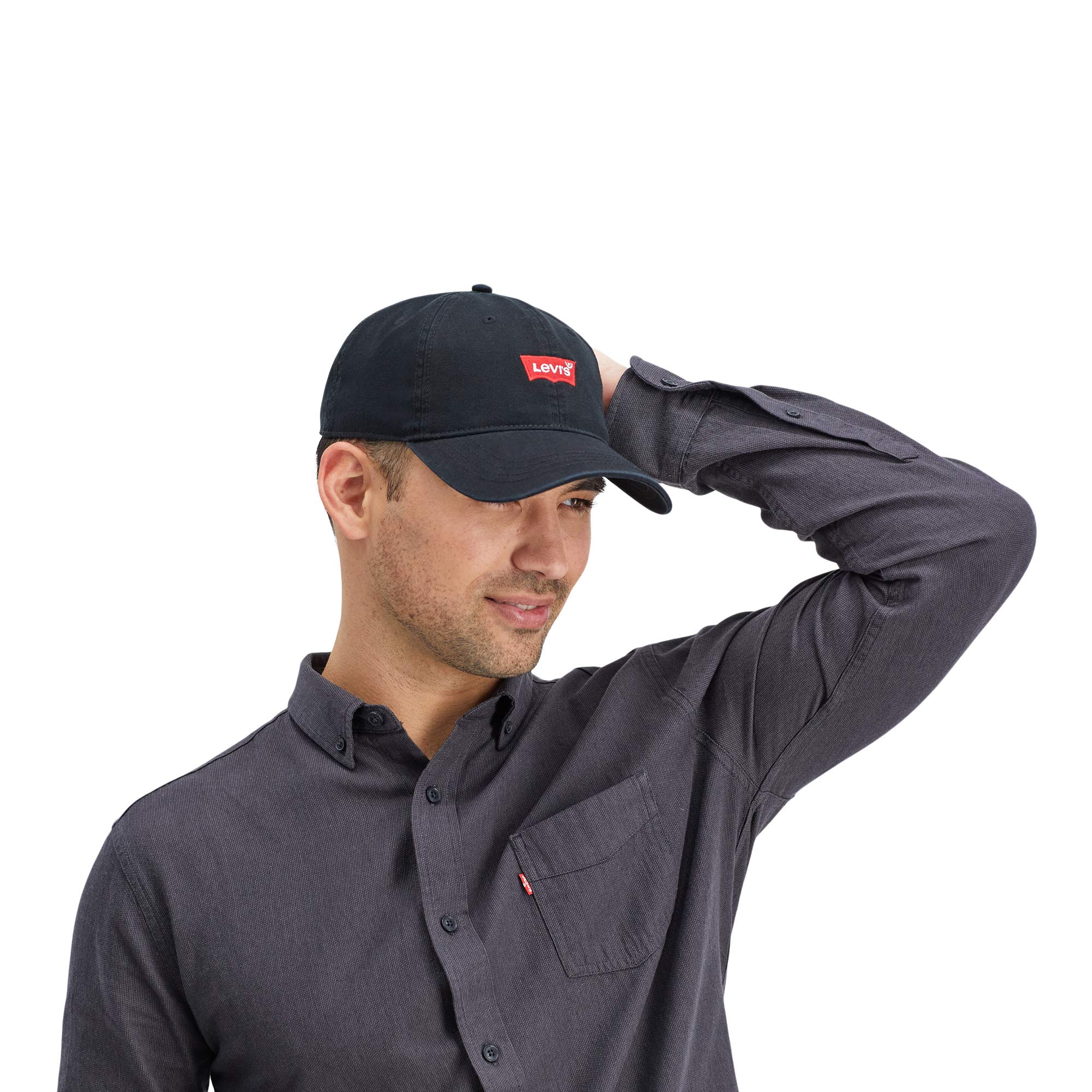 Levi's Men's Classic Baseball Hat with Logo, Black Four, One Size