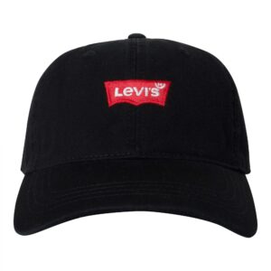 Levi's Men's Classic Baseball Hat with Logo, Black Four, One Size