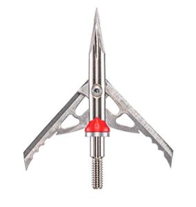 rage hypodermic trypan 2-blade crossbow broadhead, 150 grain, silver, 3 count