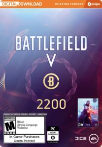 battlefield v - battlefield currency 2200 – pc origin [online game code]