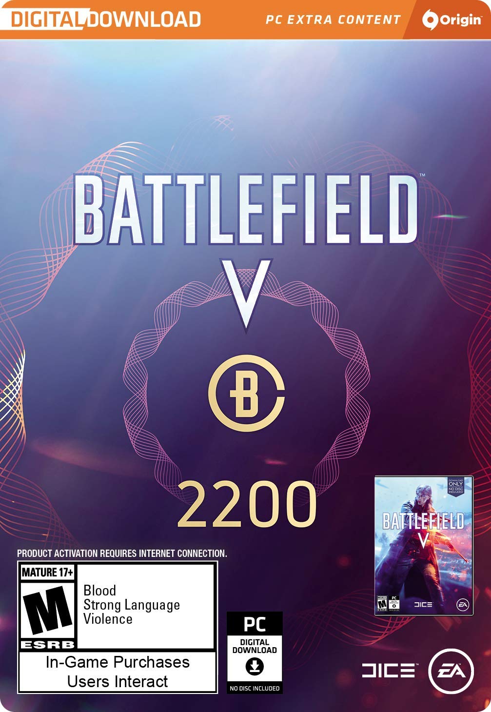 Battlefield V - Battlefield Currency 2200 – PC Origin [Online Game Code]