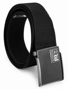 timberland pro mens cut to fit adjustable web 38mm belt, black, size 32 - 44 us