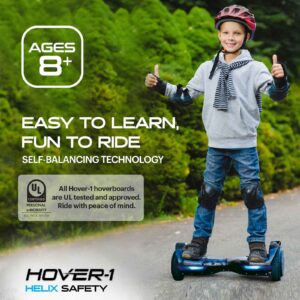 Hover-1 Helix Electric Self Balancing Hoverboard with 7 mph Max Speed, Dual 200W Motors, 3 Mile Range, and 6.5” Wheels Self Balancing Scooter