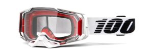 100% armega premium protective goggle (lightsaber - clear lens)