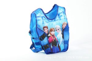 jksports life jacket learn-to-swim buoyancy aid vest children float vest kids swimming training jacket learn to swim for boys girls begin to swim cartoon swim vest (ice queen, medium)