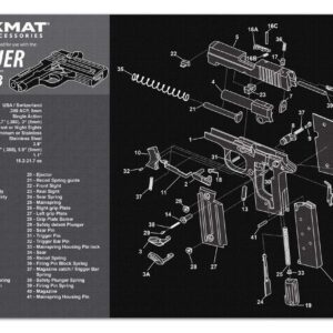 TekMat Sig Sauer P238 Gun Cleaning Mat,Black