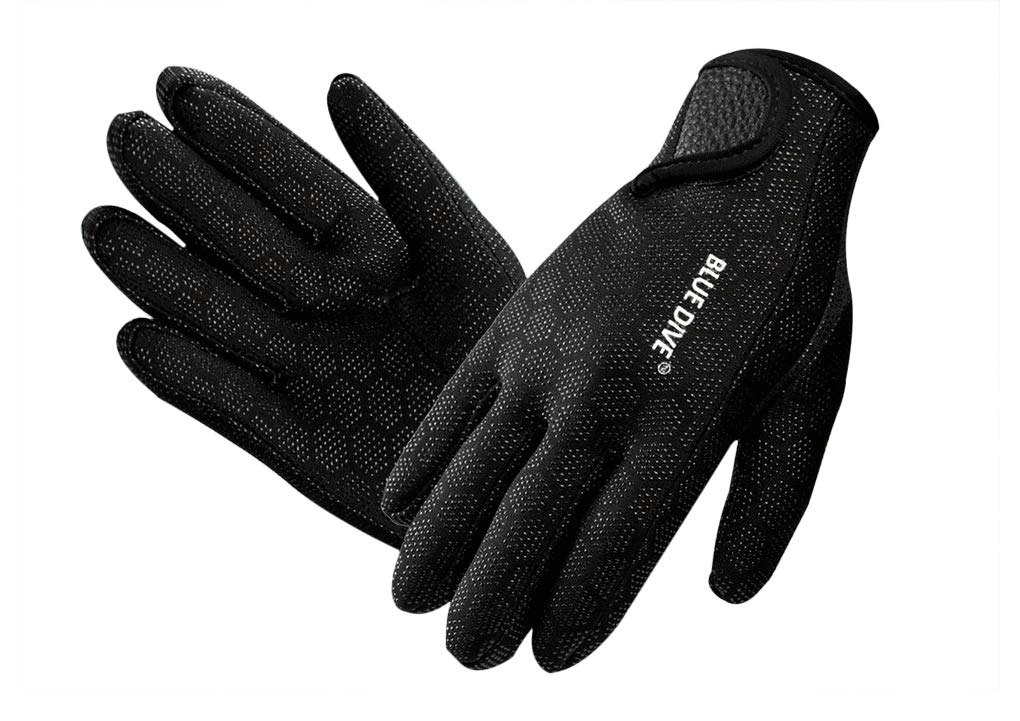 Diving Gloves,Wetsuit Gloves Men Women Watersports Diving Boating Surfing Neoprene Diving Snorkeling Kayaking Five Finger Gloves Scuba Gloves Diving Suit Snorkeling Gloves Keep Warmer