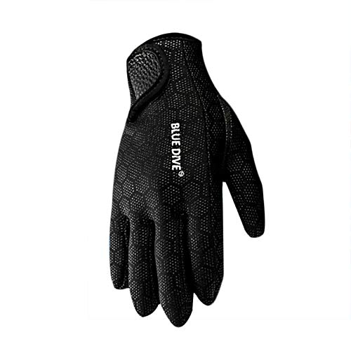 Diving Gloves,Wetsuit Gloves Men Women Watersports Diving Boating Surfing Neoprene Diving Snorkeling Kayaking Five Finger Gloves Scuba Gloves Diving Suit Snorkeling Gloves Keep Warmer