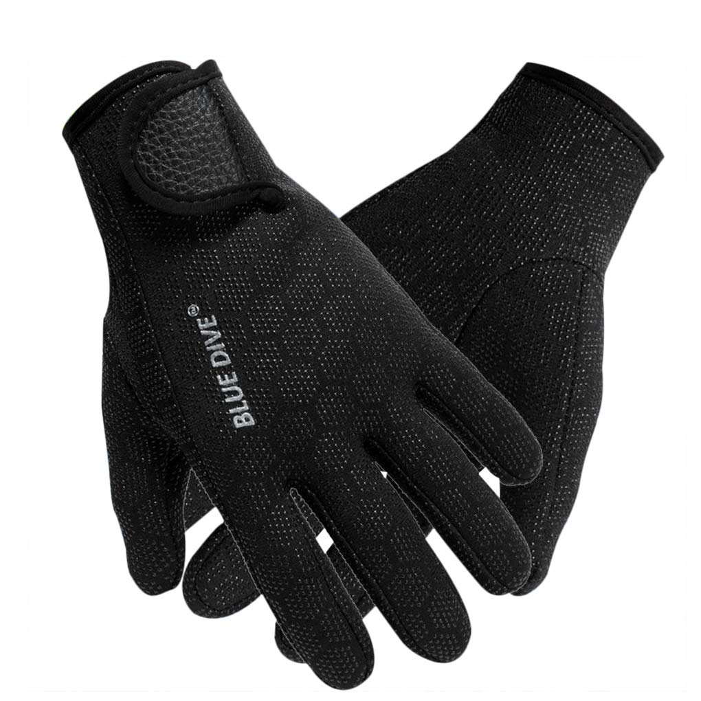 Diving Gloves,Wetsuit Gloves Men Women Watersports Diving Boating Surfing Neoprene Diving Snorkeling Kayaking Five Finger Gloves Scuba Gloves Diving Suit Snorkeling Gloves Keep Warmer