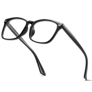 aisswzber square non-prescription glasses clear lens eyeglasses