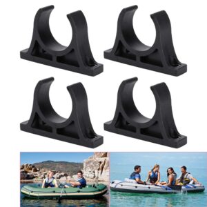 luckycivia 2 pairs kayak paddle holder, plastic inflatable boat paddle holder clip, oar keeper for kayaks canoes rowing boats