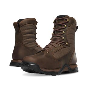 danner pronghorn 8” hunting boots for men - waterproof gore-tex and full-grain leather, cushion midsole, torsion shank, and vibram traction outsole, brown - 11.5 d