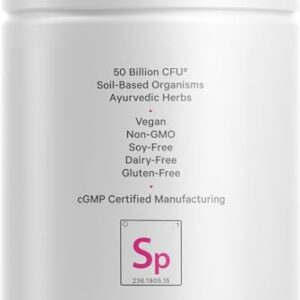 Codeage Skin Probiotics + Prebiotics - Skin Care Routine Supplement - 50 Billion CFU - Ayurvedic Botanical Herbs - Face Probiotics - Shelf Stable Cleanser, Non-GMO, Vegan - 60 Capsules