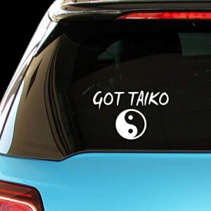 pressfans - got taiko yin yang yoga car laptop wall sticker