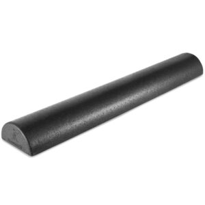 prosourcefit high density foam rollers 36 - inches long. firm full body athletic massager for back stretching, yoga, pilates, post workout trigger point release, black