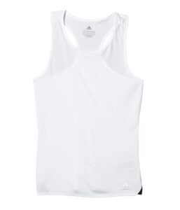 adidas unisex-youth club tank top white/matte silver/black x-large