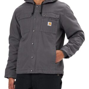 Carhartt mens Bartlett Jacket (Regular and Big & Tall Sizes) Work Utility Outerwear, Gravel, XX-Large US