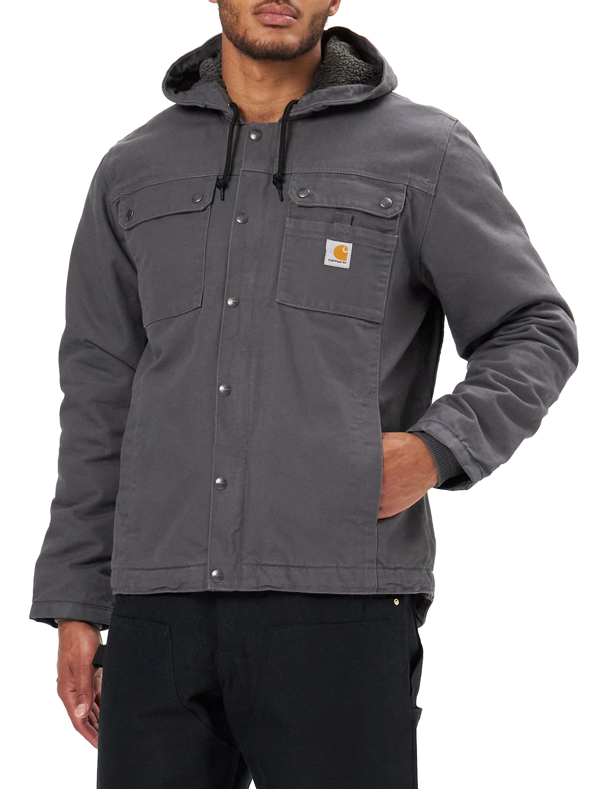 Carhartt mens Bartlett Jacket (Regular and Big & Tall Sizes) Work Utility Outerwear, Gravel, XX-Large US