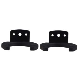 microphone wall hanger rack wall mounted hook holder bracket microphone holder 2 pcs (black)